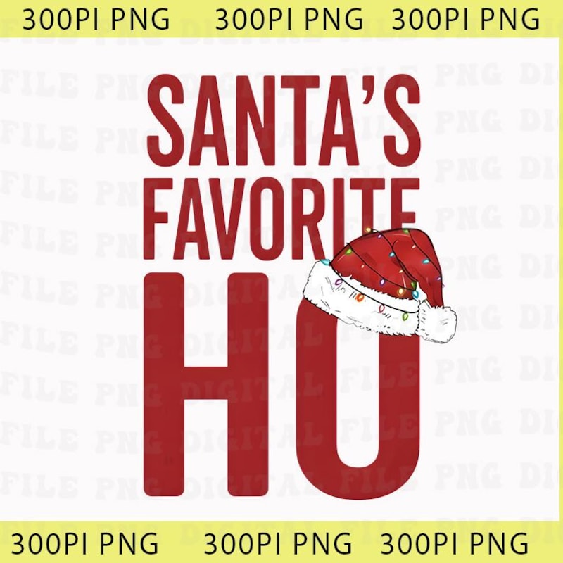 Santa My Favorite Ho - Etsy