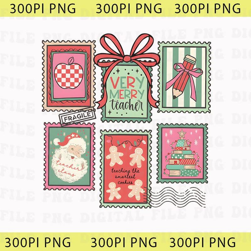 Bow Teacher Stamp - Etsy UK