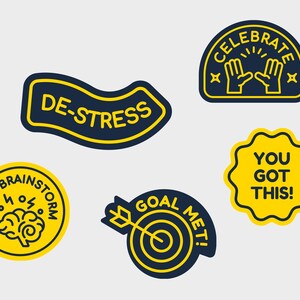 Office Motivation Stickers | Work & Team Productivity Sticker Pack ...