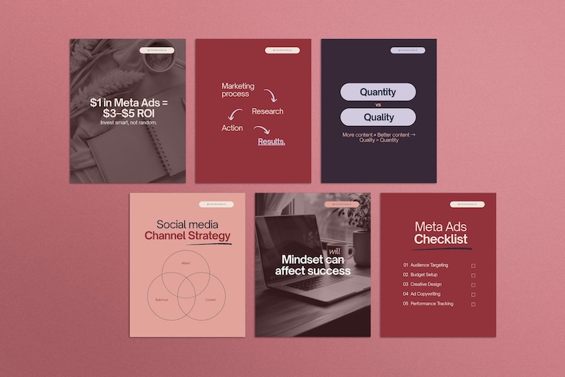 Canva Instagram Carousel Templates: Personal Branding Social Media Kit ...
