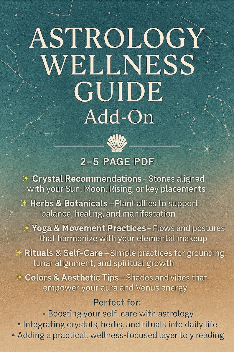 Add on - Astrological Wellness - Etsy
