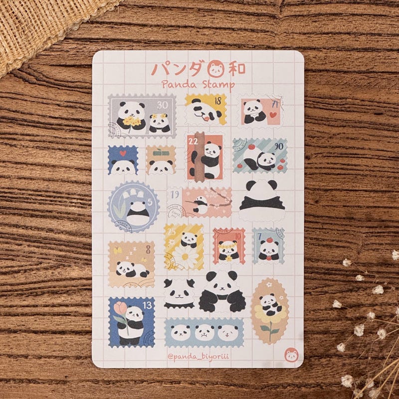 Sticker Sheets Panda - Etsy