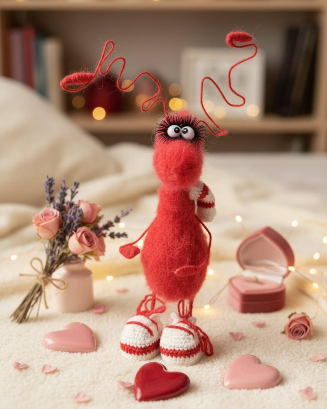 Crochet Cockroach Toy Handmade Stuffed Animal With Heart - Etsy