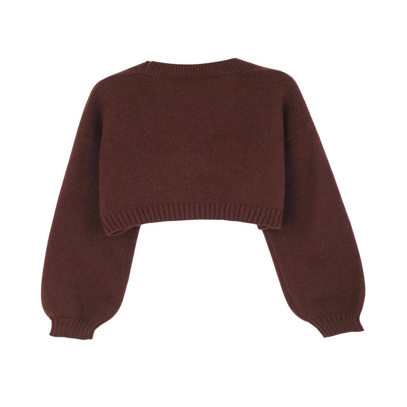 Women’s Gingerbread Man Crop Cardigan | Holiday Knit Outfit | Cozy ...
