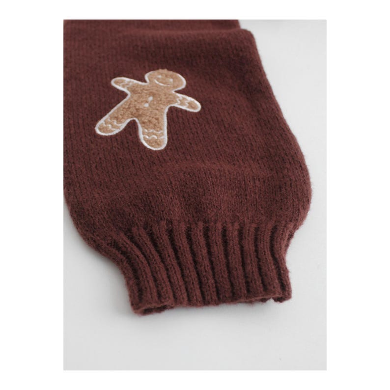 Women’s Gingerbread Man Crop Cardigan | Holiday Knit Outfit | Cozy ...