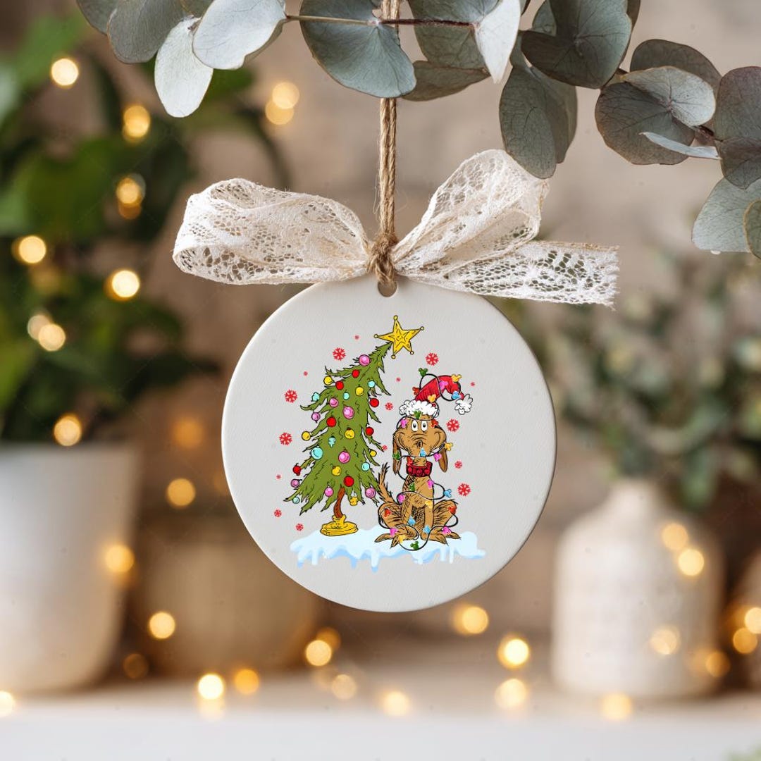 Grinch Who Max Christmas Ornament, Grinch Whimsical Grinch Max Holiday ...