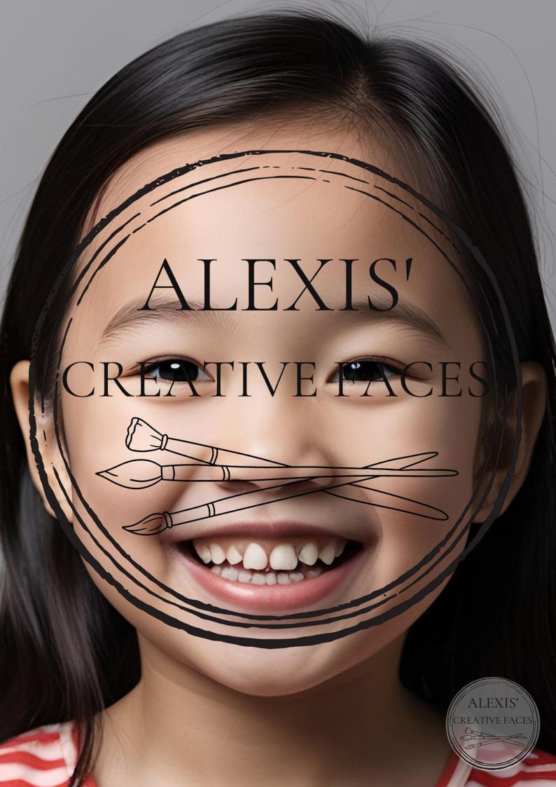 Face Painting Practice Sheets: Printable Face Charts for Artists ...