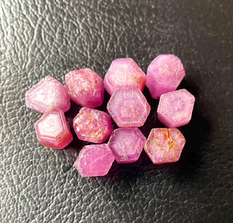 Raw Star Ruby Rough Stones - 12 Piece Set (7/9 MM) - Etsy