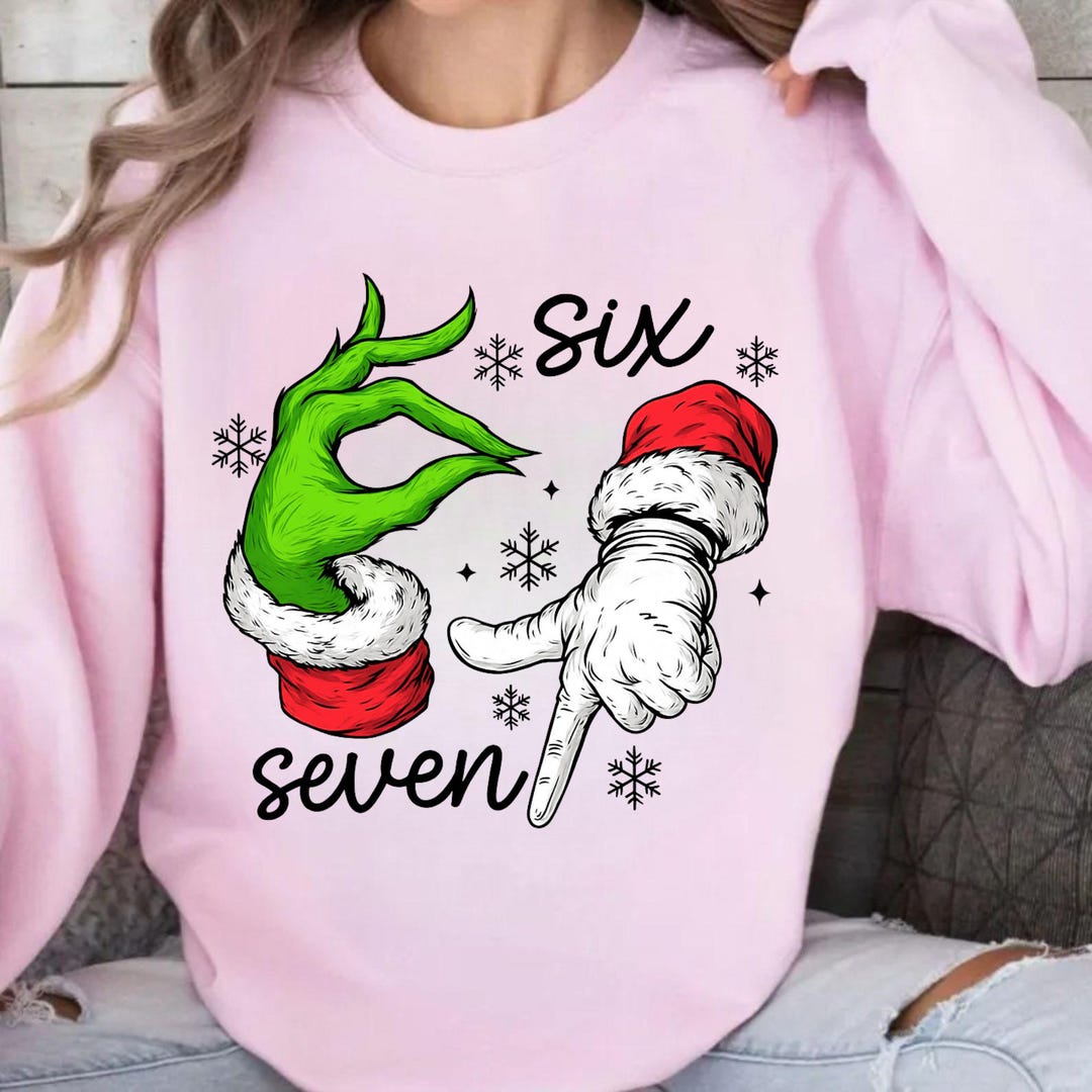 Six Seven Meme PNG, Funny Christmas Design (digital File) - Etsy