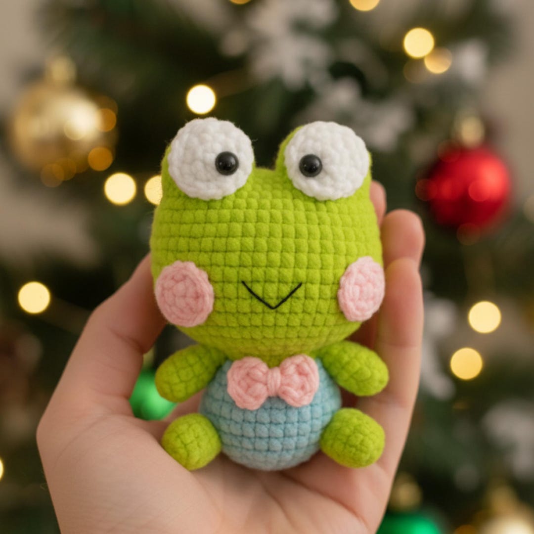 Cute Mini Frog Crochet Patterns, Tiny Amigurumi Crochet, Frog Crochet ...