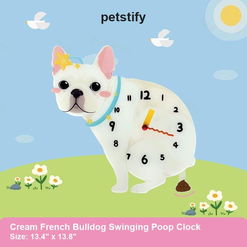 Dog Wall Clock - Etsy