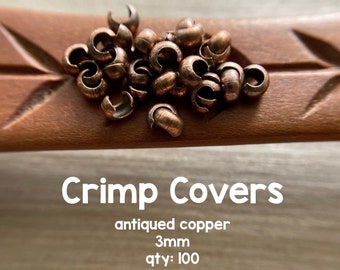 Copper Crimp Covers - Etsy
