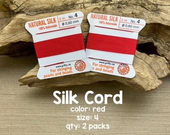 Red Silk Cord | Etsy
