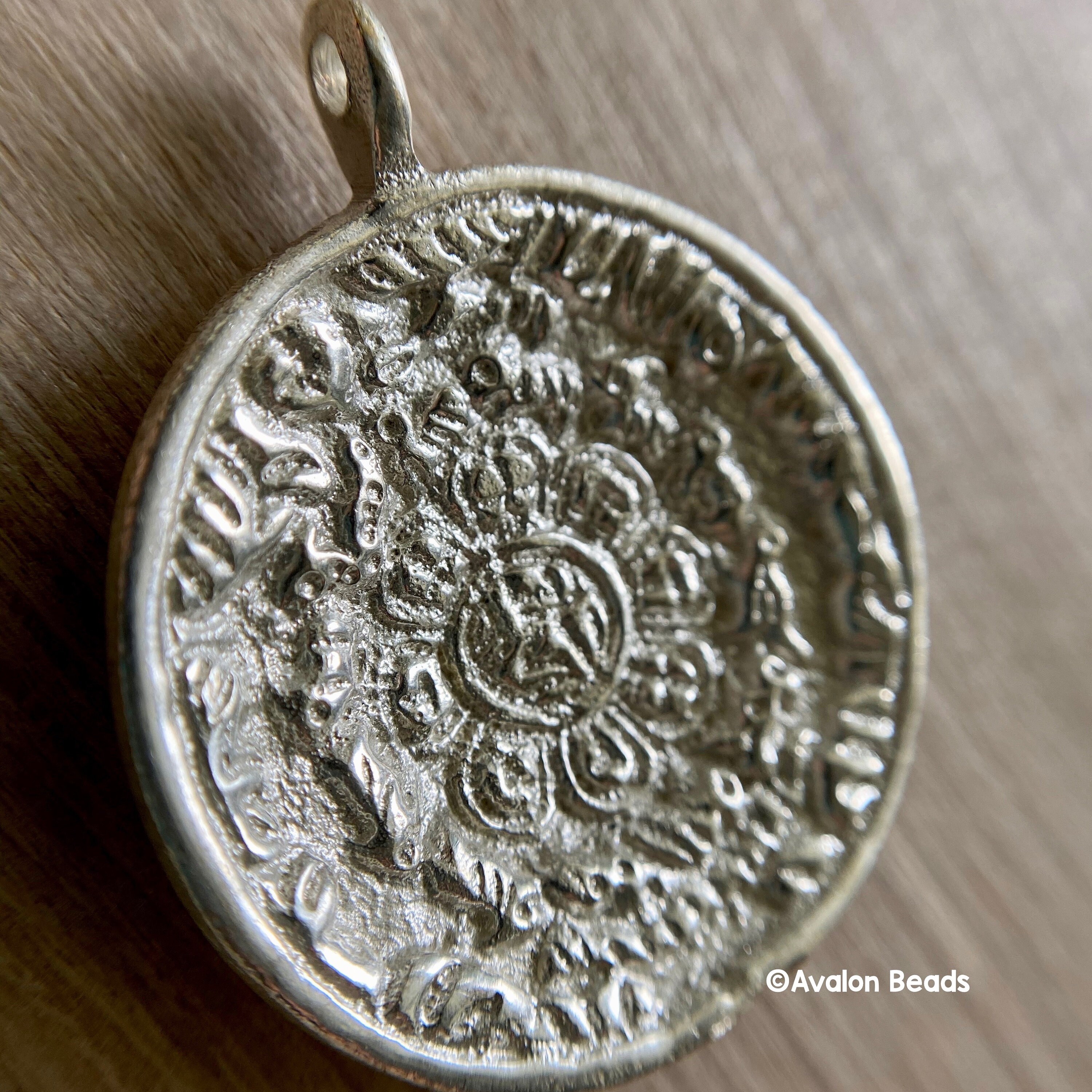 Round Disc Pendant, Tribal Focal Piece From Nepal - Etsy