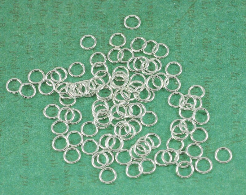 Sterling Silver Soldered Jump Rings 5mm 20 Gauge 20 | Etsy
