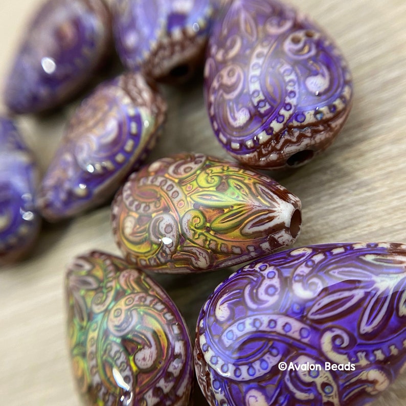 Mood Beads, Fancy Flame Color Changing Beads, 2 Pieces - Etsy