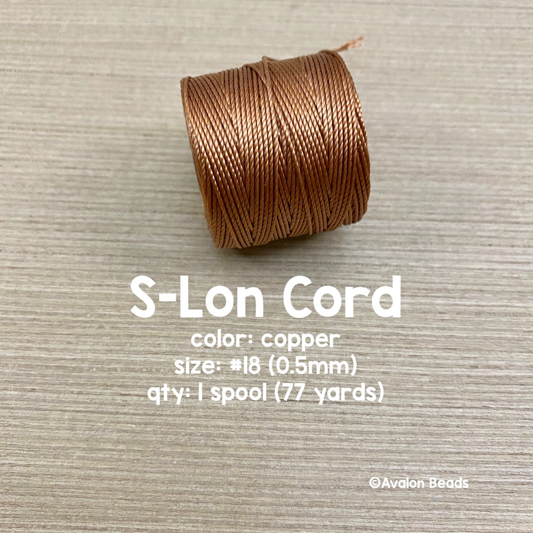 S-lon Nylon Cord, Tex 210, Copper, 77 Yards - Etsy