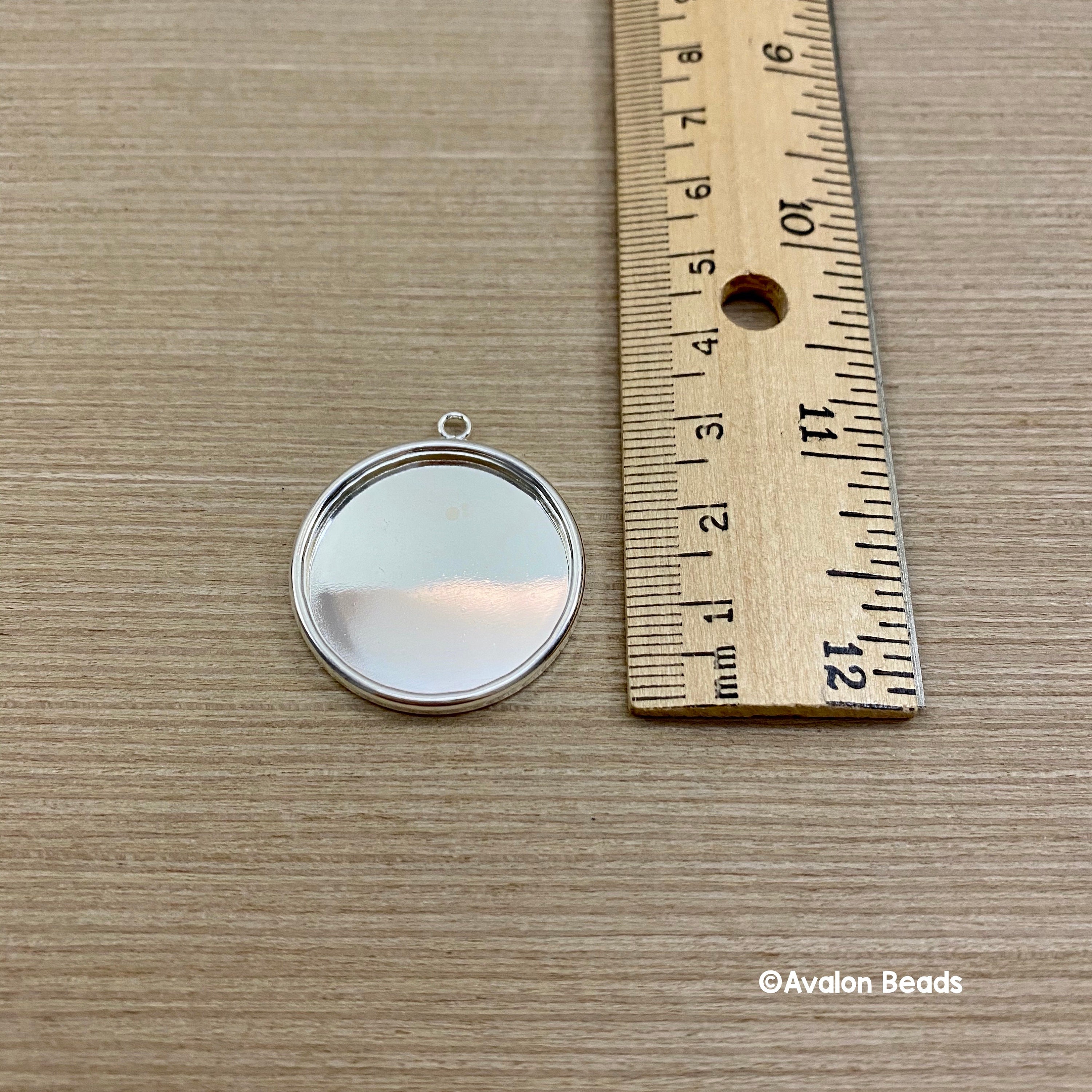 Pendant Bezel Blanks 25mm Sterling Plated Blank Bezels - Etsy