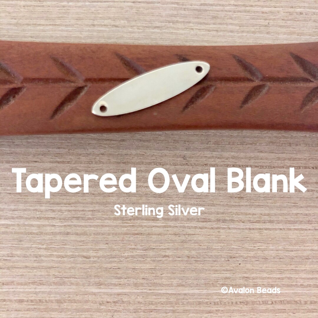 Sterling Silver Blanks, Oval Blanks, 6x24mm, 2 Pieces - Etsy