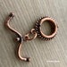 Copper Toggle Clasp Toggle Clasp Bali Style Two Sets - Etsy