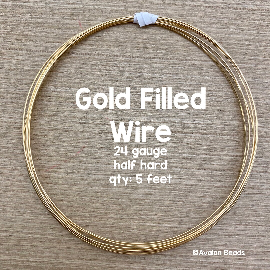 24 Gauge Gold Filled Wire, Half Hard Wire, 5 Feet - Etsy