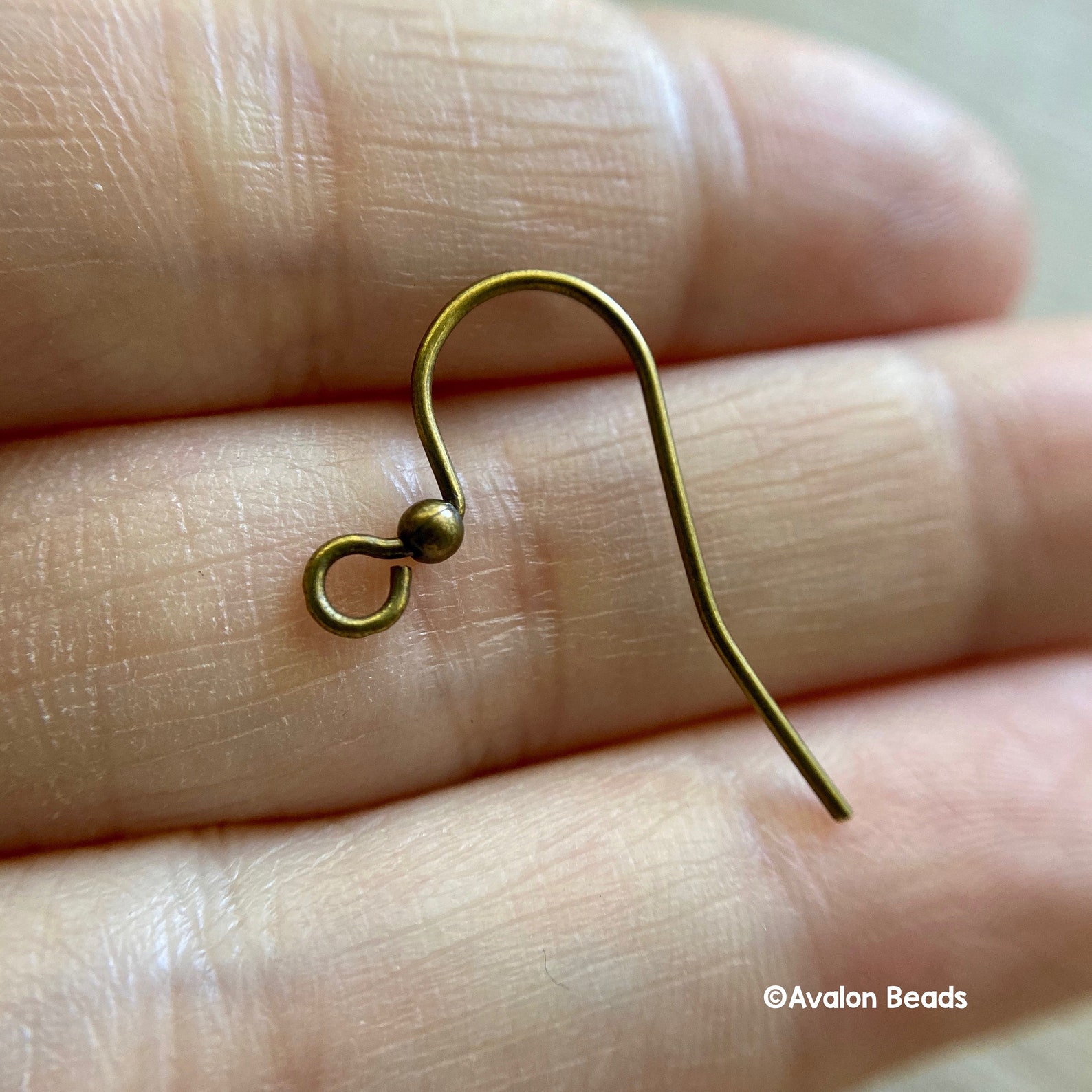 Brass Earwires BULK Antiqued Brass Plate French Earwires | Etsy