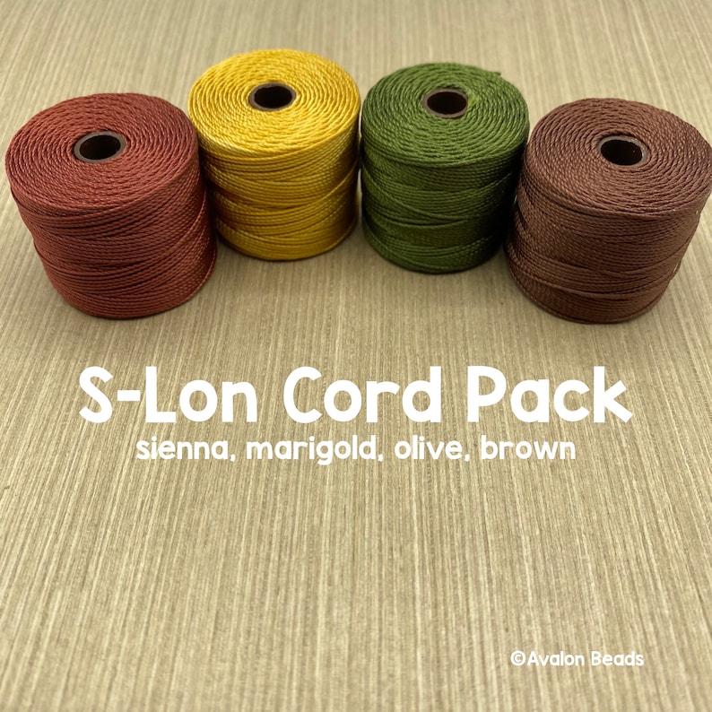 S-lon Nylon Cord Pack Tex 210 4 Spools Brown Sienna - Etsy