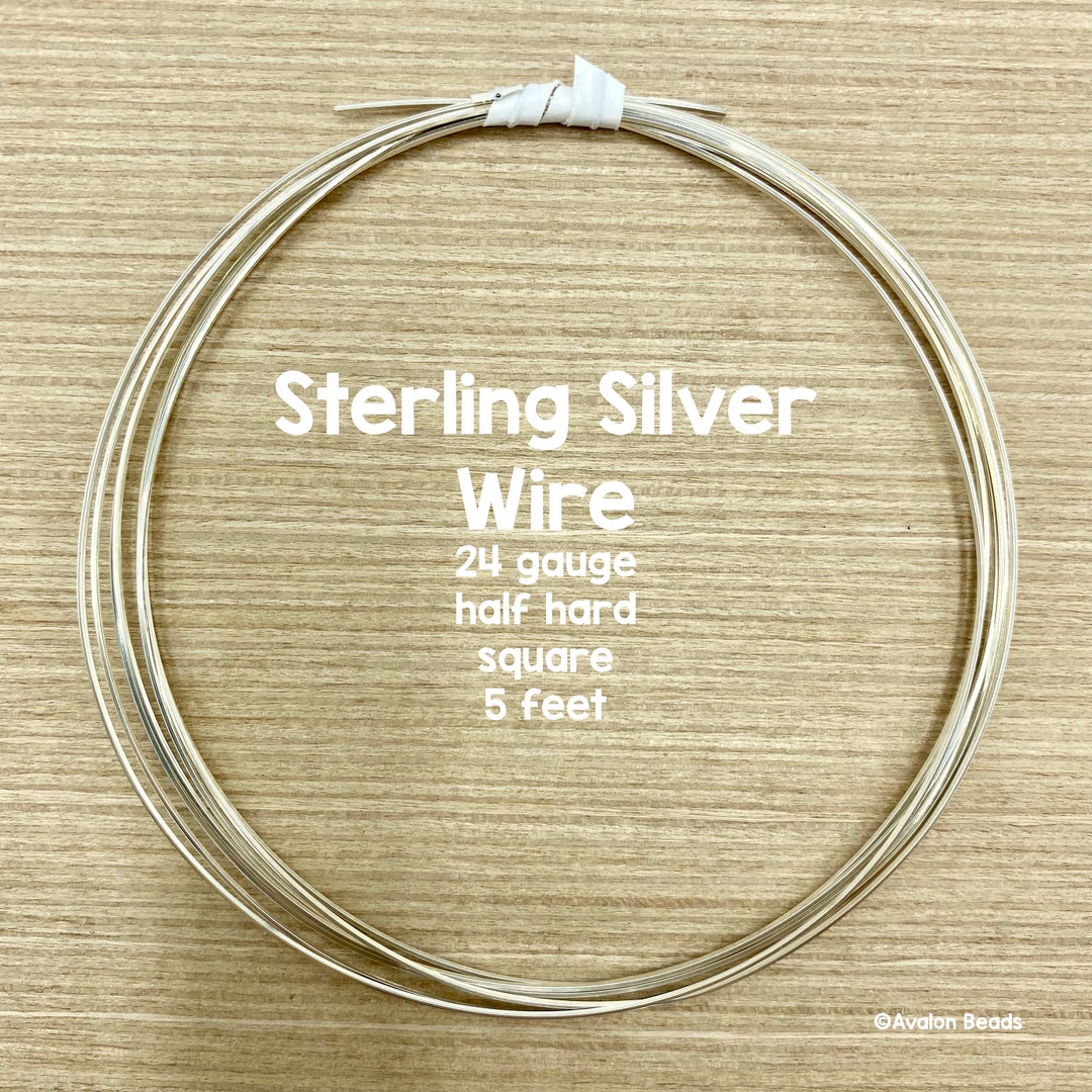 Sterling Silver SQUARE Wire, 24 Gauge, Half-hard, 5 Feet - Etsy