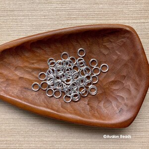 Jump Rings, Silver Plate, Soldered Rings, 6mm, 19 Gauge, 72 Pieces - Etsy