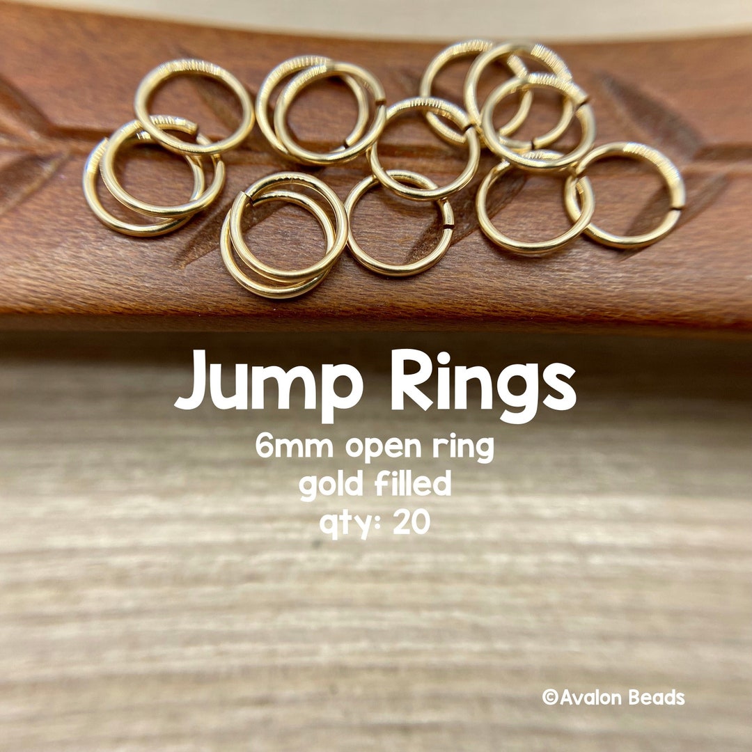 Gold-filled Jump Rings, 6mm, Open Jump Rings, 20 Pieces - Etsy