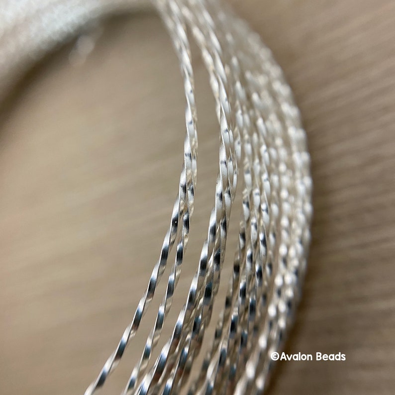 21 Gauge Twisted Square Silver Plate Wire 15 Feet | Etsy