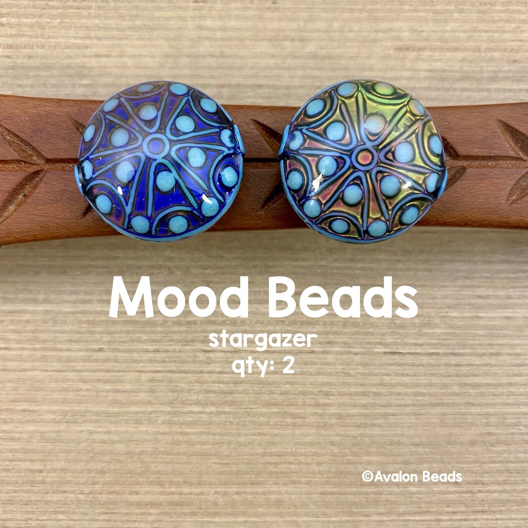 Mood Beads, Stargazer Color Changing Beads, 2 Pieces - Etsy