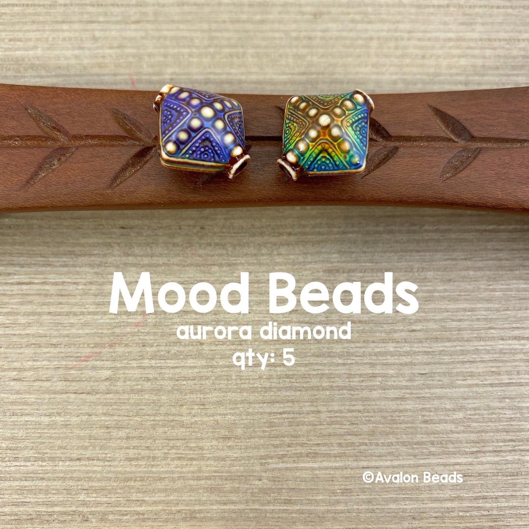 Mood Beads, Aurora Diamond Color Changing Beads, 5 Pieces - Etsy