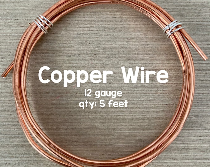 12 Gauge Pure Copper Wire 5 Feet - Etsy