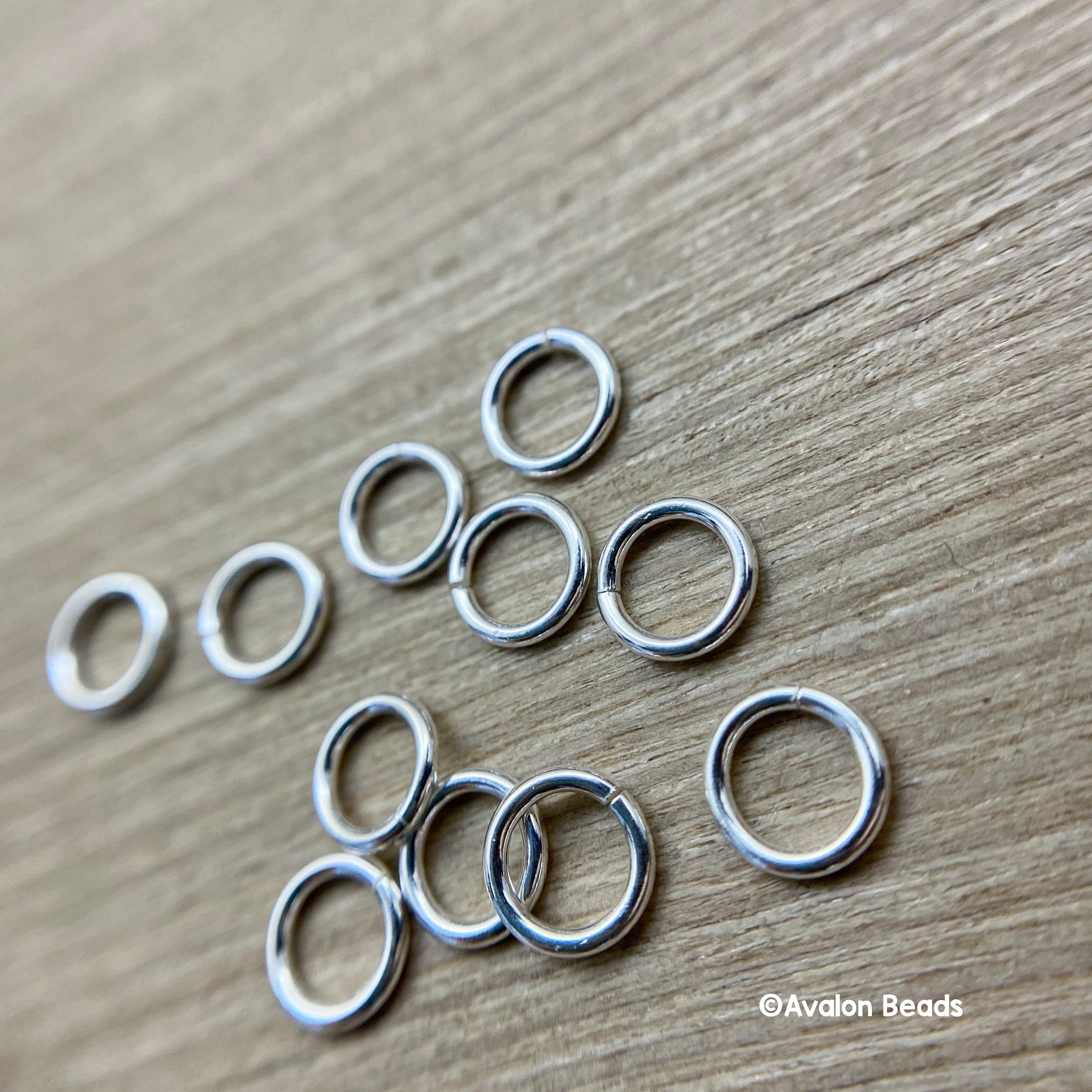 Sterling Silver Open Jump Rings 6mm 20 Pieces - Etsy