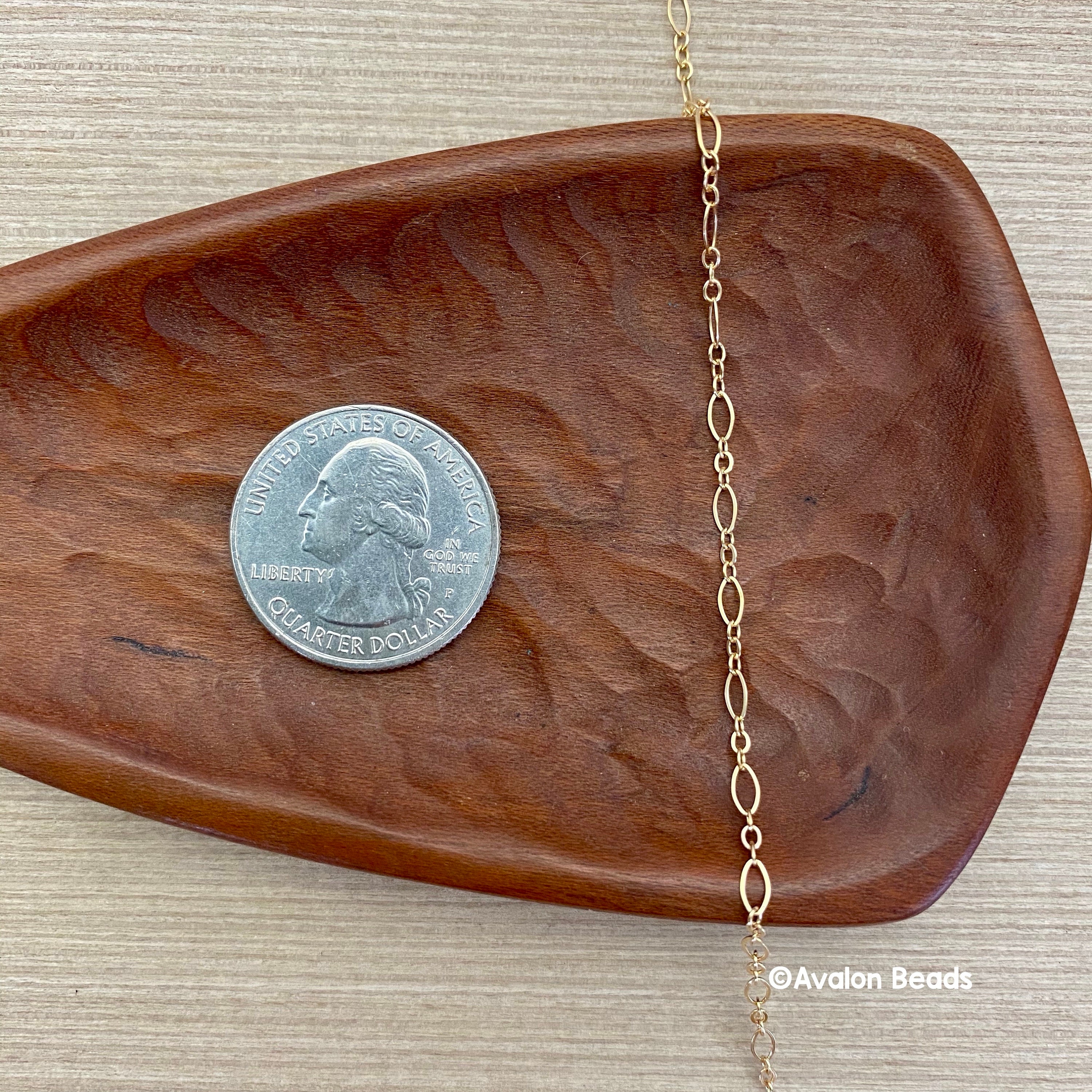 Gold-filled Chain, Long & Short Links, 4.5x2.5mm, by the Foot - Etsy