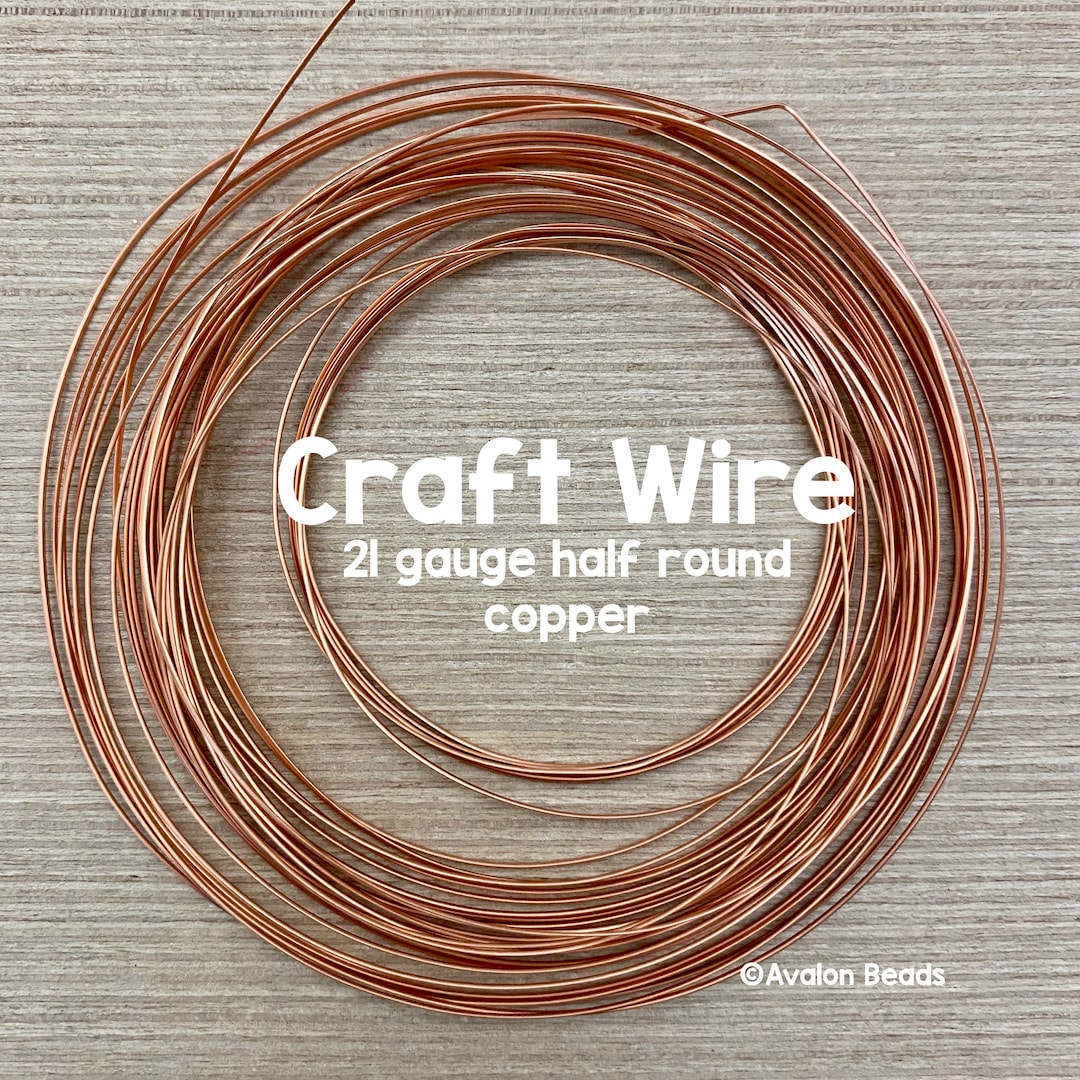 21 Gauge Half Round Copper Wire, 7 Yards - Etsy