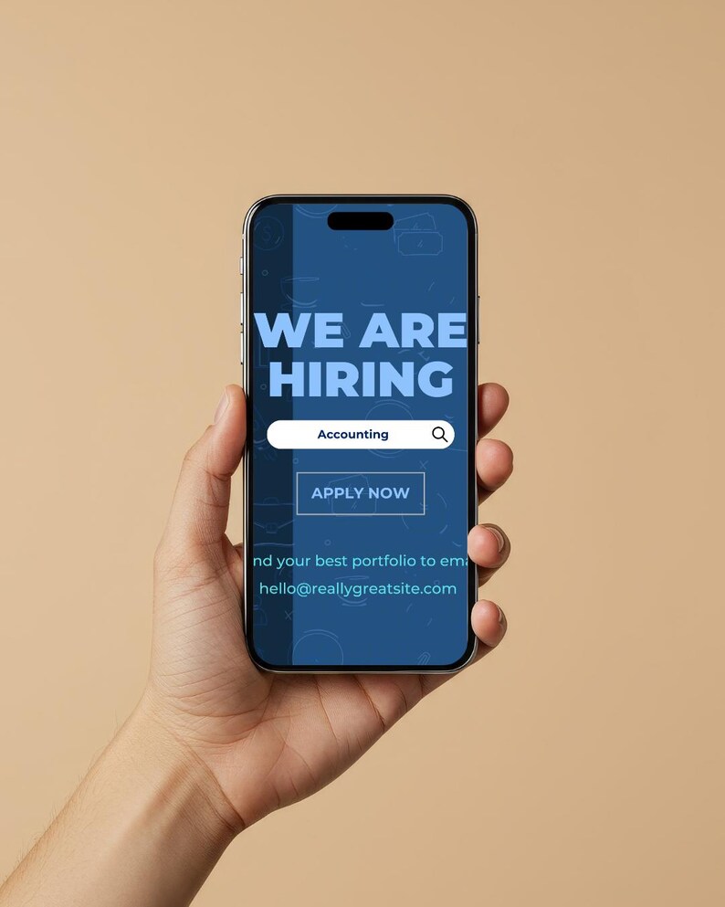 We Are Hiring Flyer Template | Editable Job Vacancy Poster | Modern ...