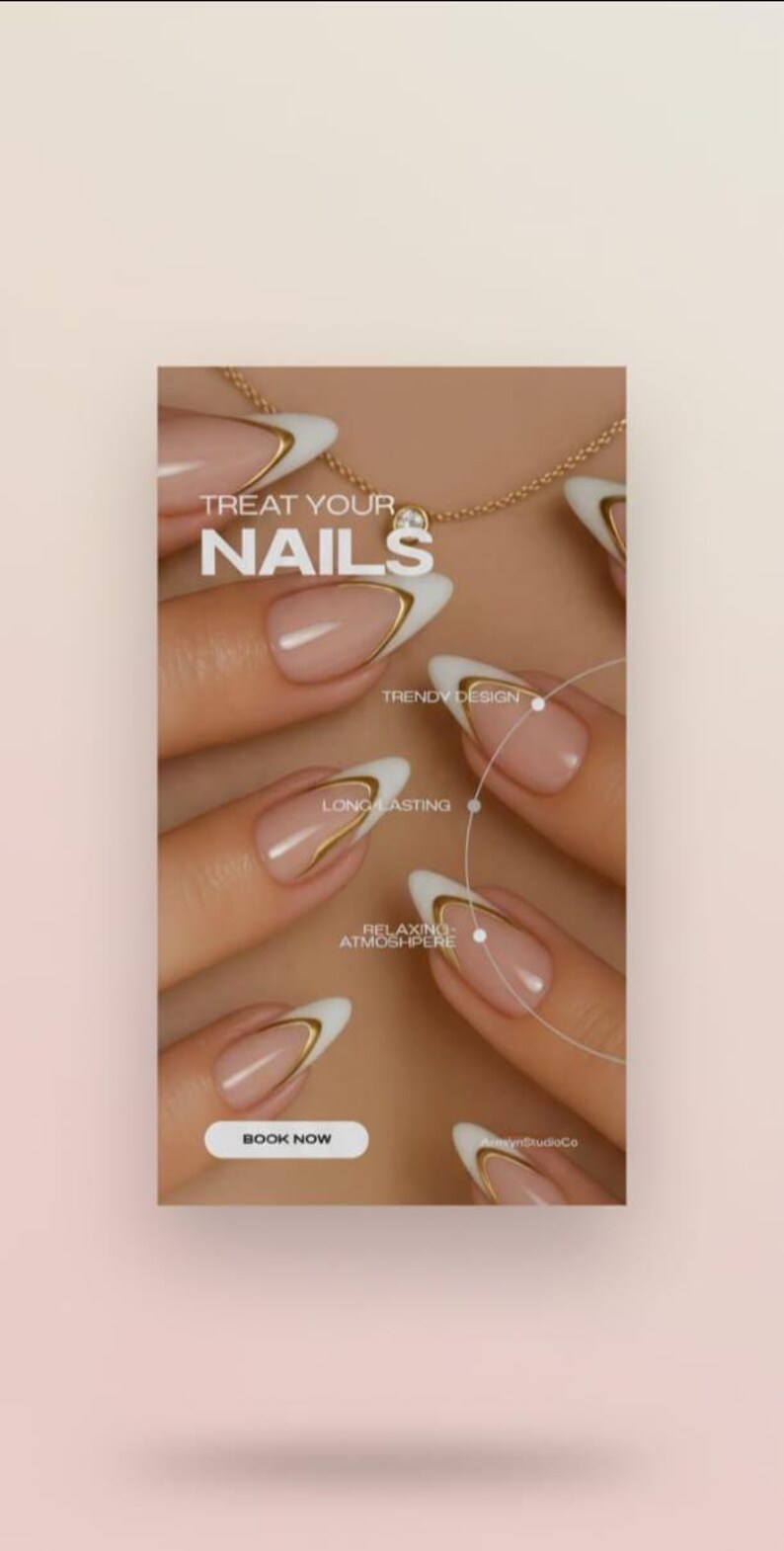 Editable Nail Salon Flyer Template: Modern Canva Design - Etsy Canada