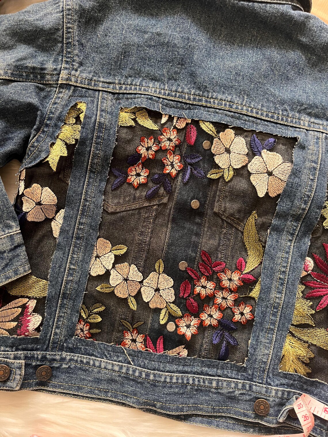 Upcycled Denim Jacket – Handmade From Recycled Fabrics, One of a Kind ...