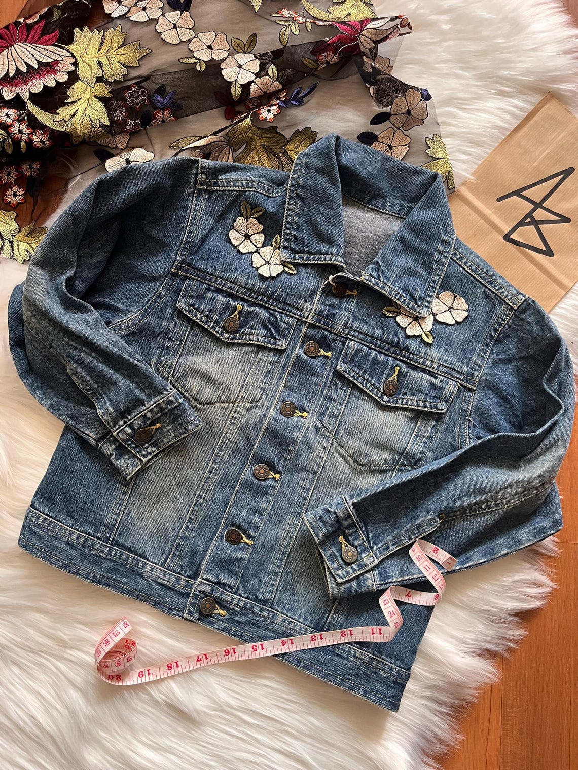 Upcycled Denim Jacket – Handmade From Recycled Fabrics, One of a Kind ...