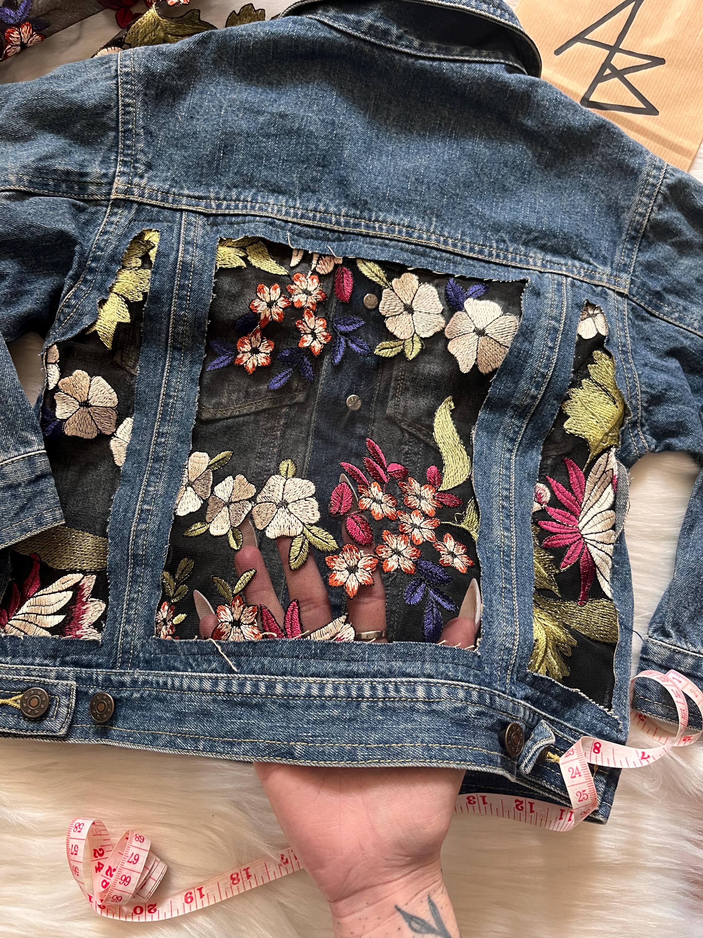 Upcycled Denim Jacket – Handmade From Recycled Fabrics, One of a Kind ...