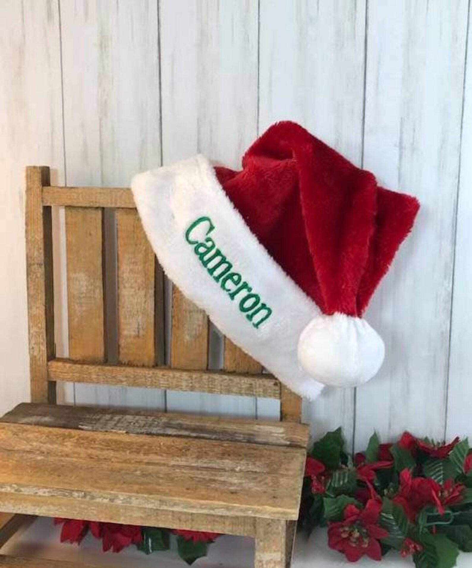 Kid's Santa Hat With Name Personalized Santa Hat for - Etsy