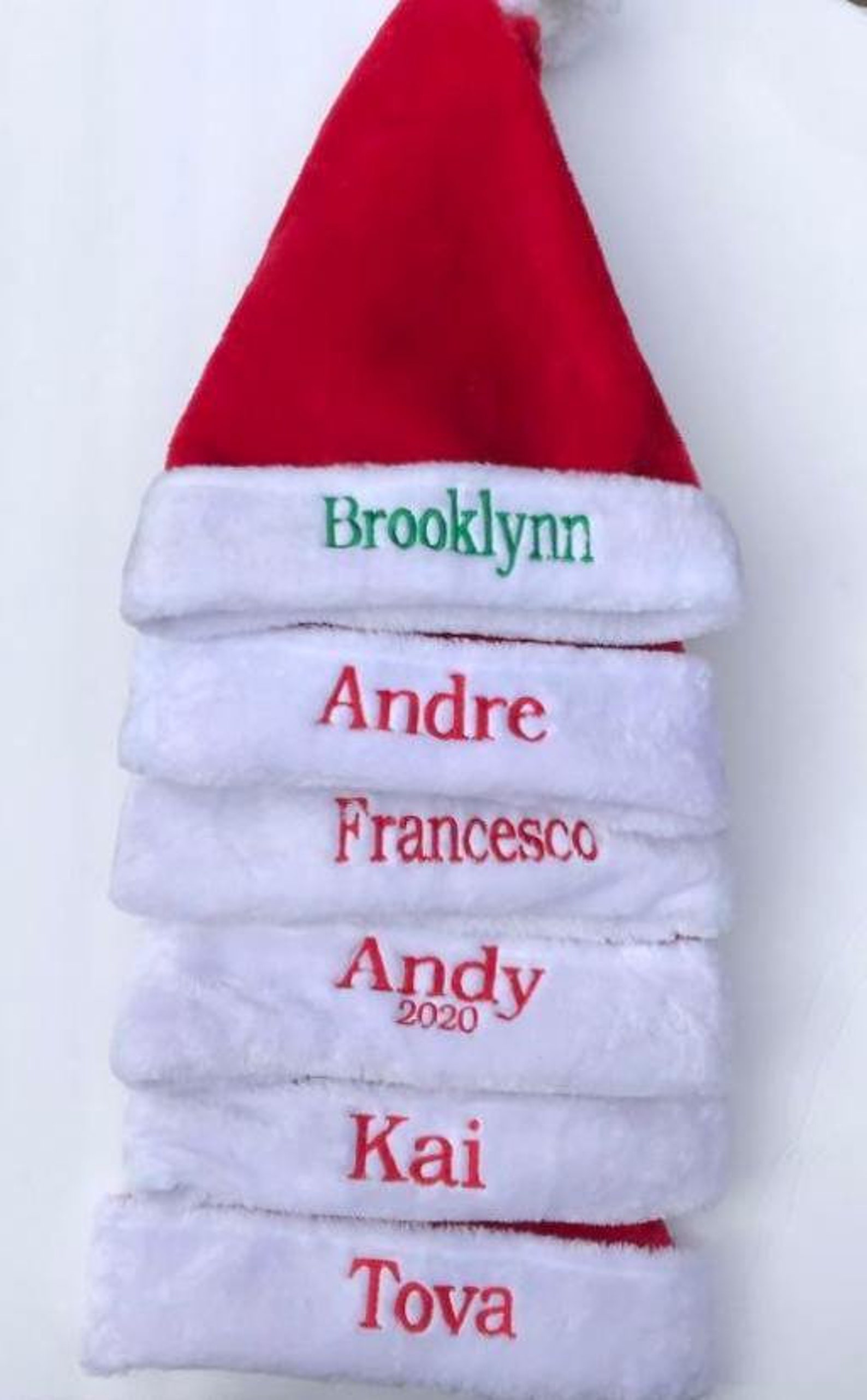 Kid's Santa Hat With Name Personalized Santa Hat for - Etsy