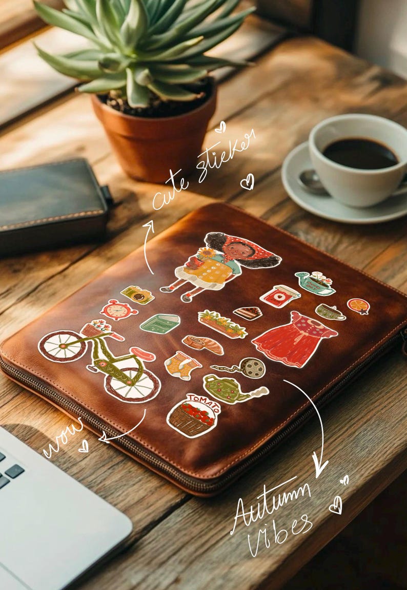 Autumn Vibes Printable Sticker Sheet (digital Download) - Etsy