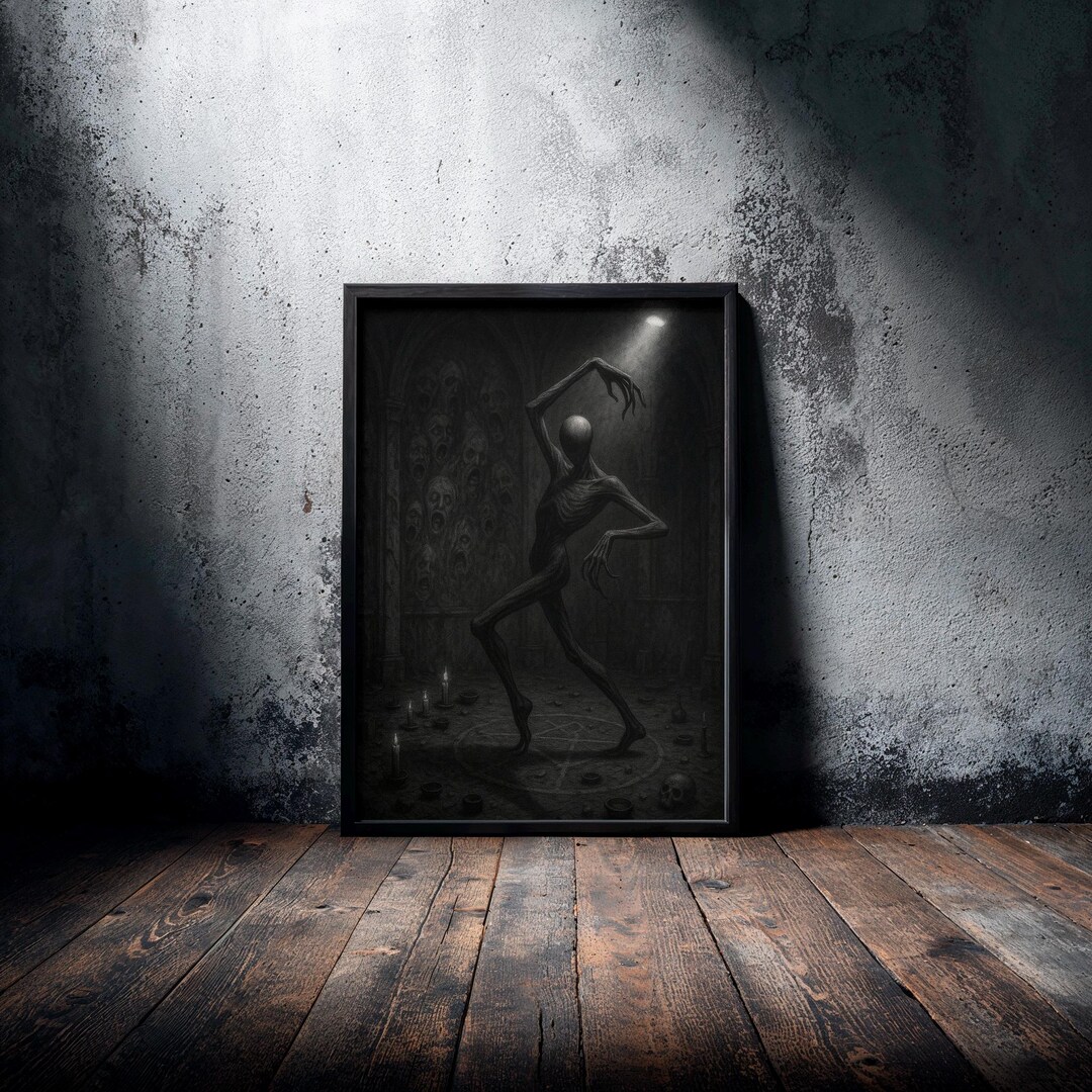 Occult Horror Art Print: Gothic Demon, Macabre Surrealism - Etsy