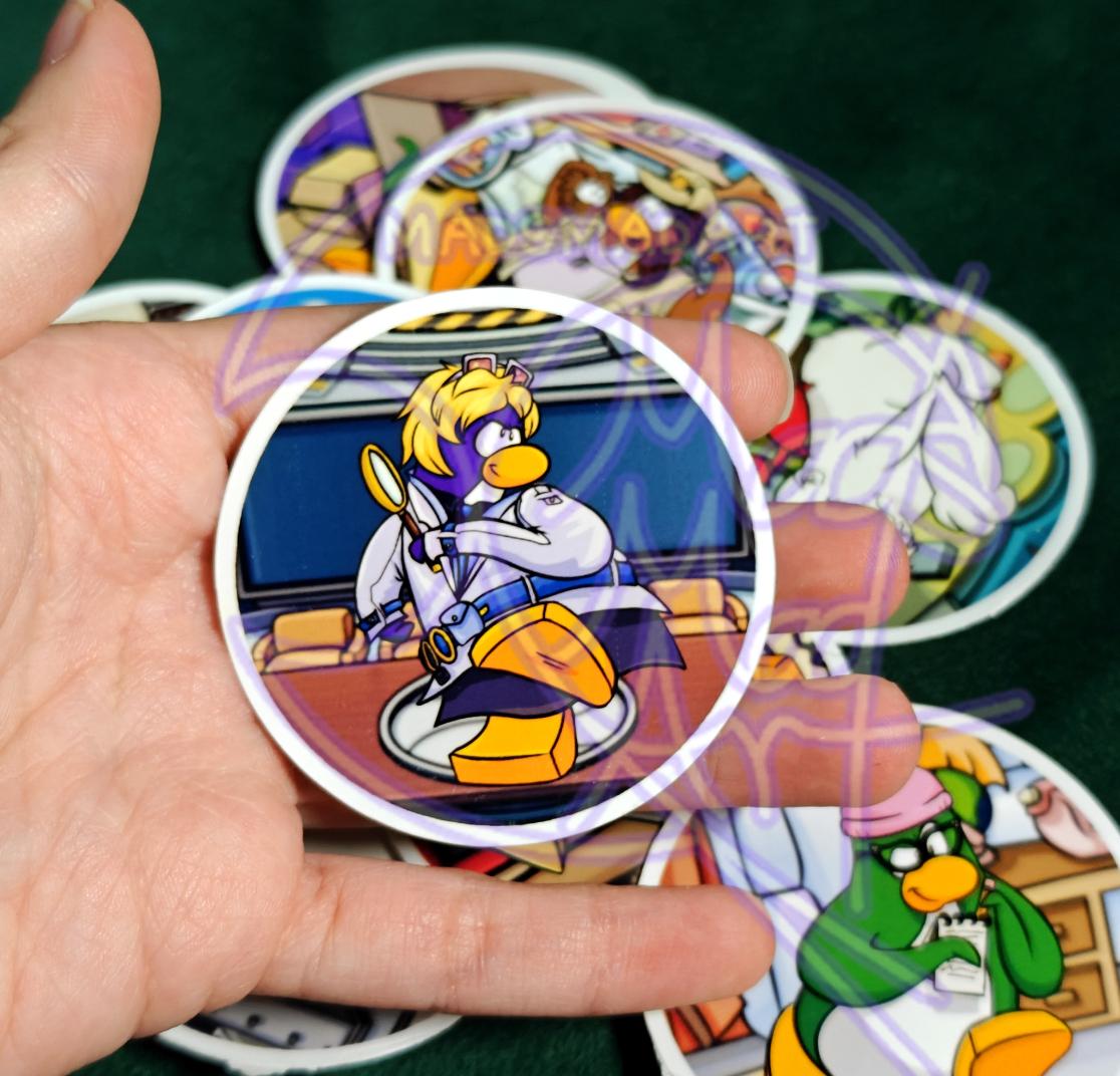 Club Penguin Handmade Vinyl Sticker Pack Bundle 2.5 Inches - Etsy
