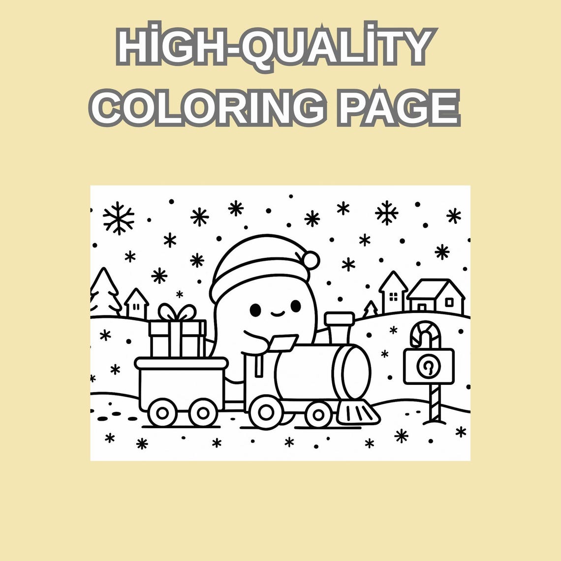 Christmas Ghost Coloring Book for Kids | Cute Kawaii Holiday Coloring ...