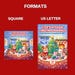 Cozy Hygge Christmas Animals Coloring Book |cute Kawaii Holiday ...