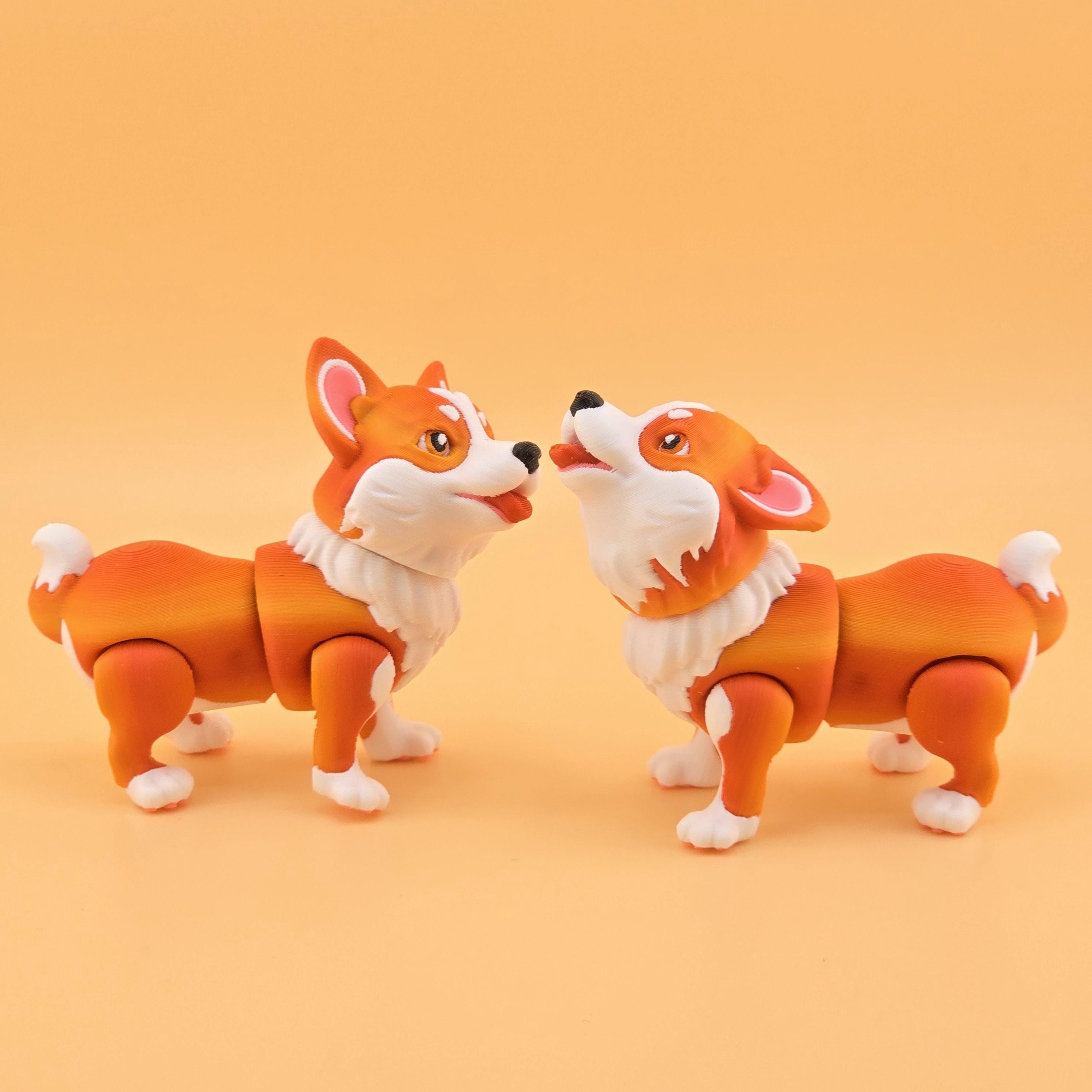 Flexi Corgi 3D Print – Poseable Articulated Dog Toy (digital File) - Etsy